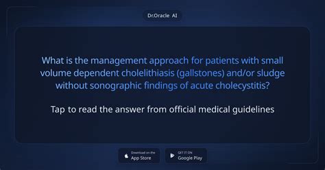 What Is The Management Approach For Patients With Small Volume