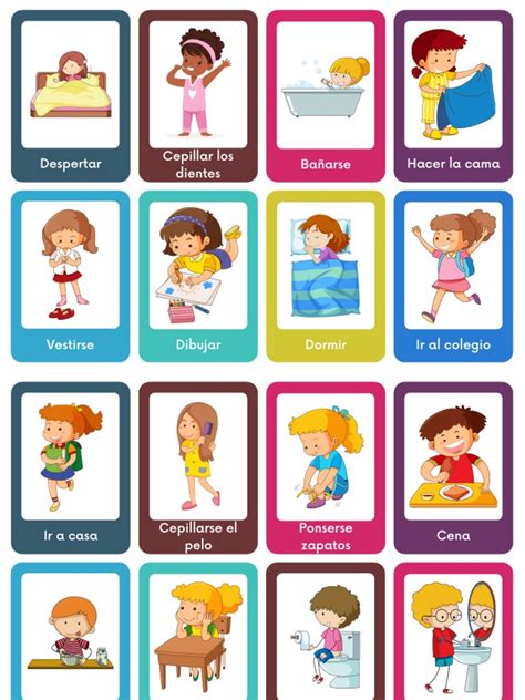 visual scheduling flashcards pdf