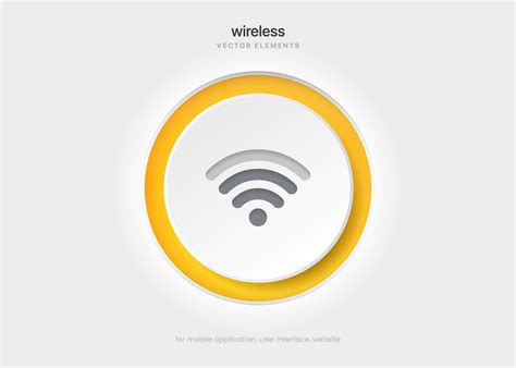 3d Wifi Icon Web Push Vector Wi Fi Hotspot Signal Sign Wireless Icon