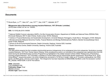 Pdf Abstracts From Scopus Indexed Journals