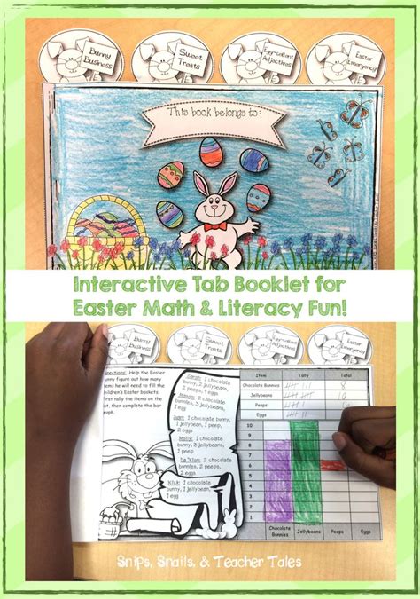 Keeping Tabs On Easter Interactive Tab Book For Math And Literacy Fun