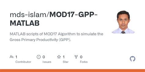 Github Mds Islam Mod17 Gpp Matlab Matlab Scripts Of Mod17 Algorithm