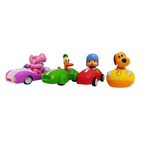 Juguete Set De Vehículos Pocoyo Y Sus Amigos 4pcs Plazavea Plazavea