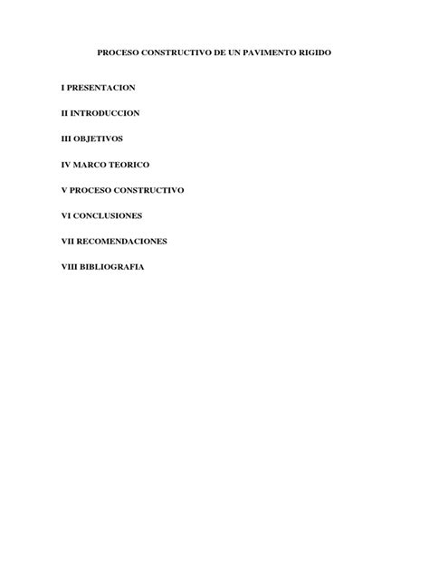 Proceso Constructivo De Un Pavimento Rígido Materiales Equipos Y