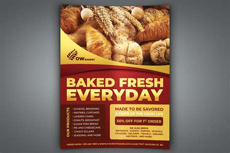 Bakery Flyer Template Graphic By Owpictures · Creative Fabrica
