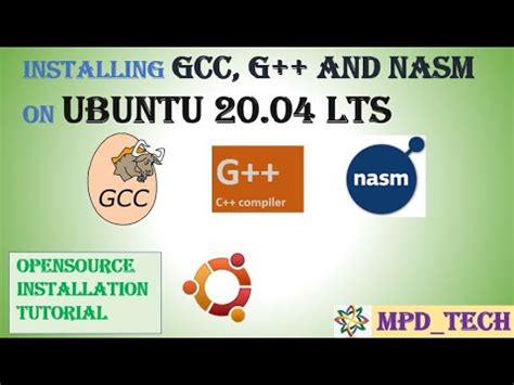 NASM GCC C Softwares Installation On Ubuntu LTS Opensource Compilers For