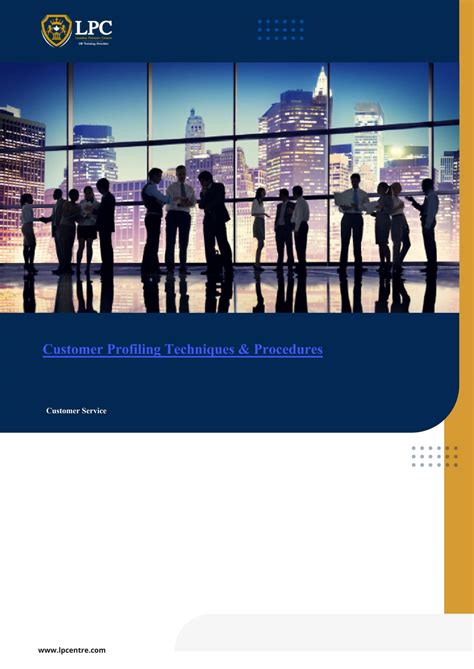 Customer Profiling Techniques And Procedures Training Course By
