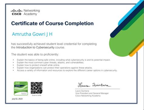 Amrutha Gowri J H On Linkedin Ciscocertification Ciscosecurity