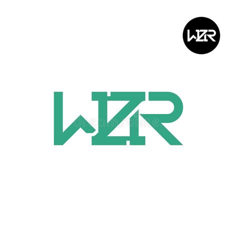 Diseño Monográfico De La Letra Del Logotipo De Wzr Ilustración Del Vector Ilustración De