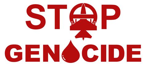 Stop Genocide Sign Can Use For Poster Design Banner Sticker T Shirt