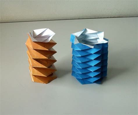 How To Make Origami Paper Cylinder At Karla Ted Blog