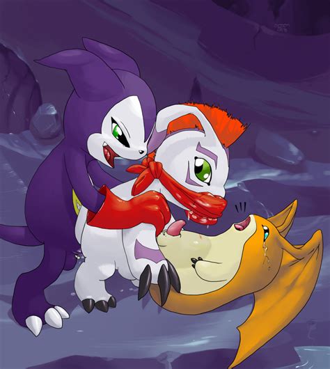 Rule 34 Bondage Digimon Gay Gomamon Impmon Male Orgy Patamon Penis