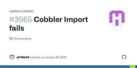 cobbler import fails · issue 3565 · cobbler cobbler · github
