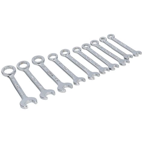 Metric And Imperial Mini Combination Spanner Set 4 11mm 3 16 7 16
