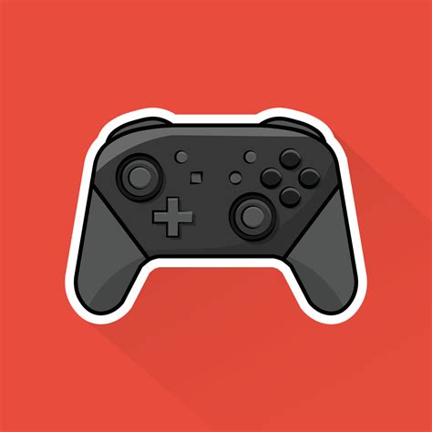 Illustration Of Black Controller In Flat Design 21949972 Vector Art At