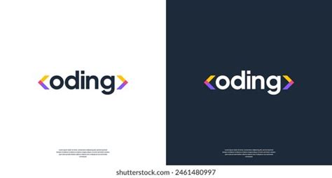 Colorful Coding Logo Design Template Modern Stock Vector Royalty Free 2461480995 Shutterstock