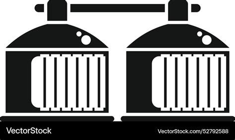 Bioreactor Tanks Equipment For Making Beer Icon Vector Image