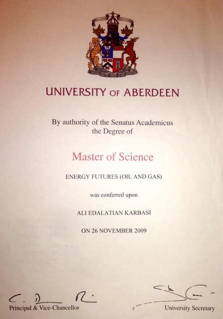 University Of Aberdeen Msc Pdf
