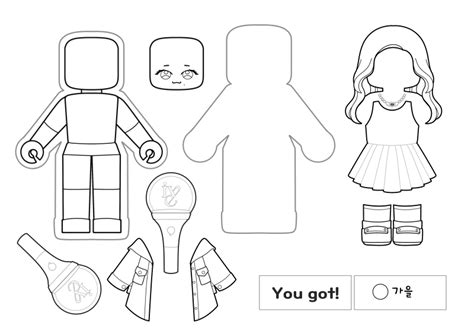 Paper Diy 🩰아이브 로블록스 블라인드백 🩰 무료도안 무료배포 네이버 블로그