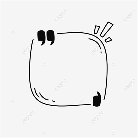 귀여운 검은 쉼표 사각형 텍스트 상자 검은 쉼표 대화 상자무료 다운로드를위한 Png 및 Psd 파일