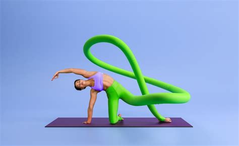 Premium Photo Composition With Person With Bendy Legs For International Yoga Day