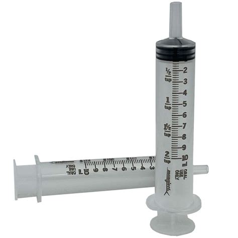 Monoject Oral Medication Syringe Separate Ribbed Tip Caps