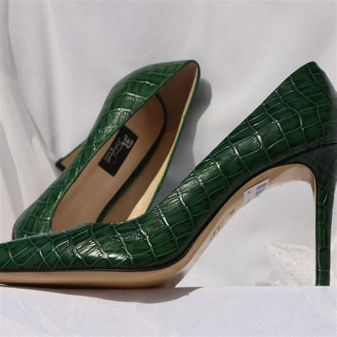 Green Stiletto Heels Etsy