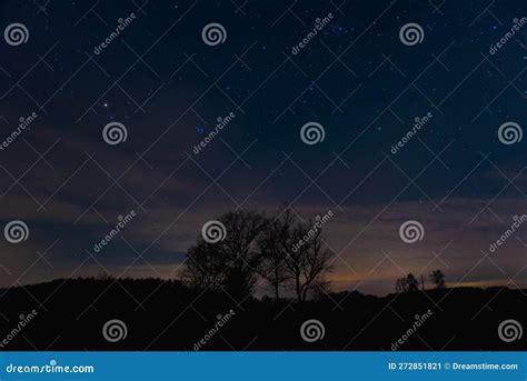 Night Slightly Cloudy Sky Stock Image Image Of Cover Cloud 272851821