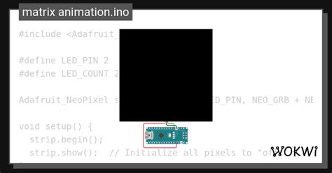 Rainbow Matrix By Arvind Inoyconvrainbow Effect Matrix Ino Copy Copy Copy Copy Wokwi ESP