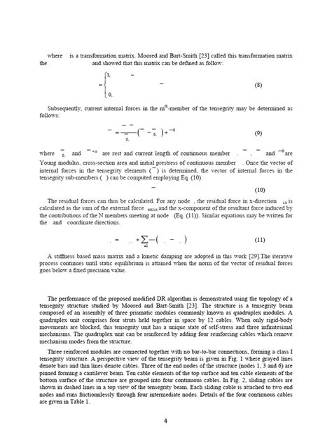 Activetensegritystructures4 Pdf Force Matrix Mathematics
