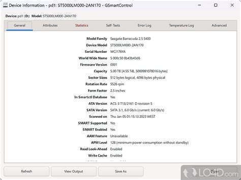 GSmartControl Screenshots