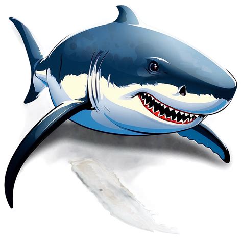Download Great White Shark Vector Png Owj