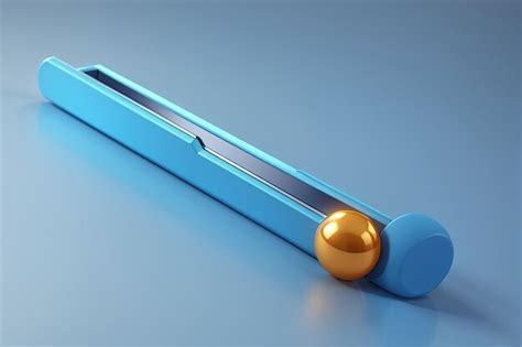 premium photo 3d render of search bar isolated on blue web browser tool