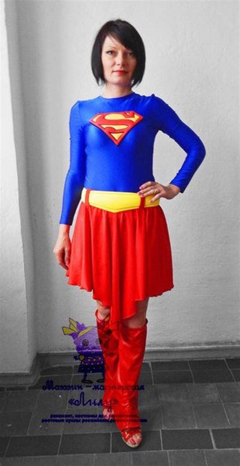 Super Girl Animator Actor Suitcosplaymasquerade Costume Supergirl