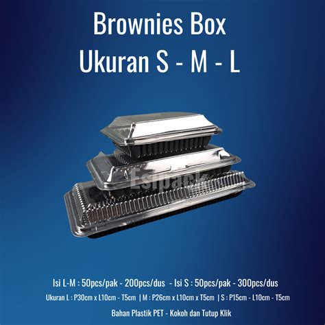 Hitam Mika Box Brownies Sml Cake Box Black Brownies Box Shopee Malaysia