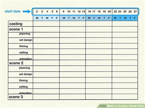 How To Create A Gantt Chart 7 Steps With Pictures WikiHow