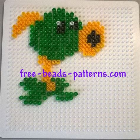Peashooter Plants Vs Zombies Pyssla Fusion Beads Work Photos Author