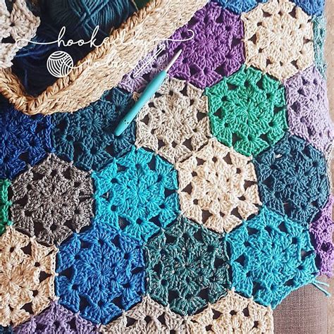 Ericacrochets Hexagon Blanket Motif By Hooked By Robin Free Crochet