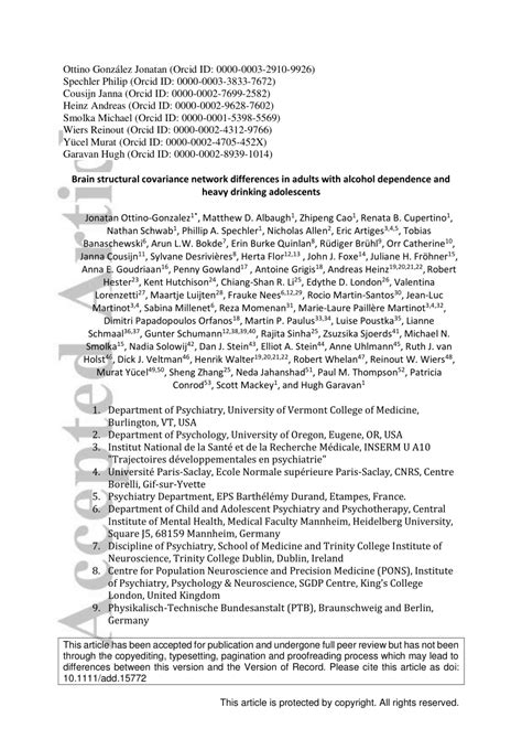 Full Article Brain Structural Covariance Network Differences In Adults