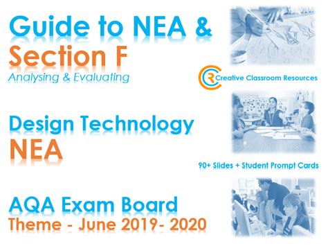 Gcse Dt Nea Aqa Guide Bundle Sections A B C D E And F Teaching Resources