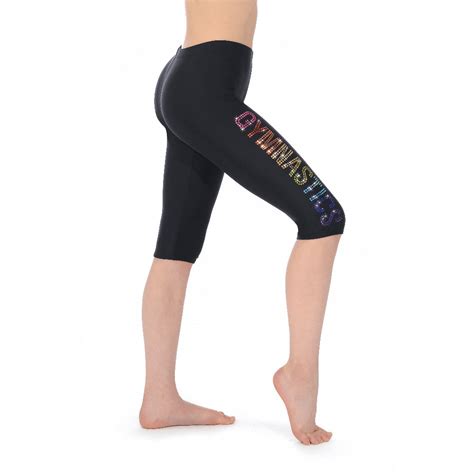 Leggings Smooth Nylon Leggings Plus Motif Gymnastics Dancewear