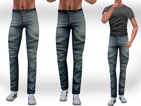 Straight Men Jeans By Saliwa From Tsr • Sims 4 Downloads