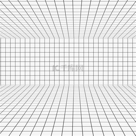 立体空间透视线条网格素材图片免费下载 千库网