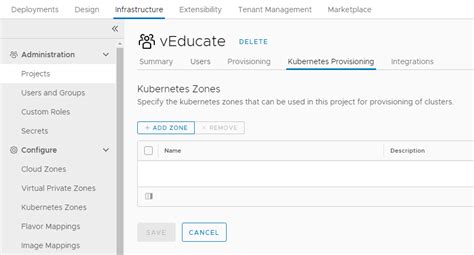 Using Vra To Deploy Vsphere With Tanzu Namespaces And Clusters