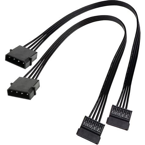 Molex Ide Sata 전원 컨버터 어댑터 케이블 하드 드라이브 Hdd Ssd 전원 연장 케이블 4 팩 4 핀 수 15