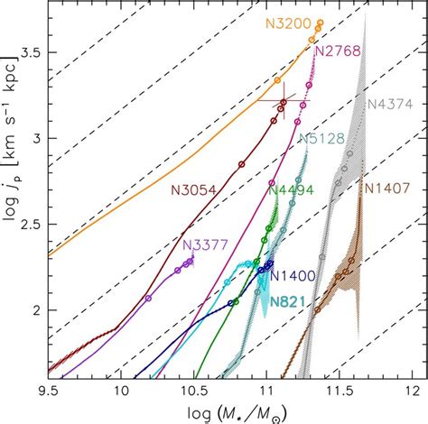 Cumulative Projected Specific Angular Momentum Of Nearby Galaxies As