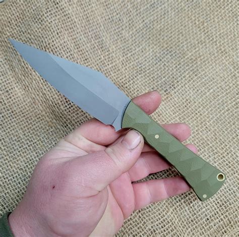 Handmade Tactical Seax Knife In Cpm Magnacut With G10 Scales 8 To 10 Week Lead Time Etsy