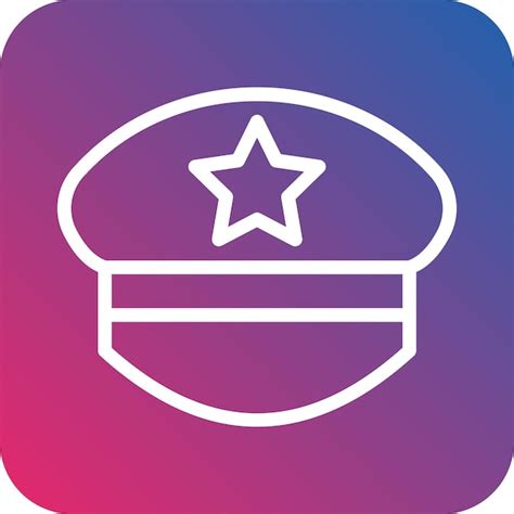 Premium Vector Vector Design Police Hat Icon Style