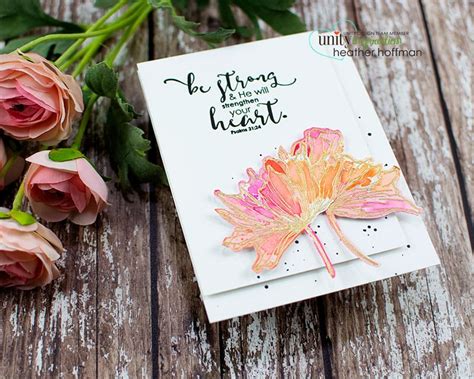 gold embossed ink smooshed florals unity blog