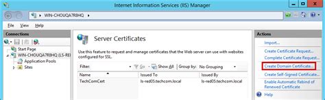 Configure SSL On IIS For Privileged Identity Hosts